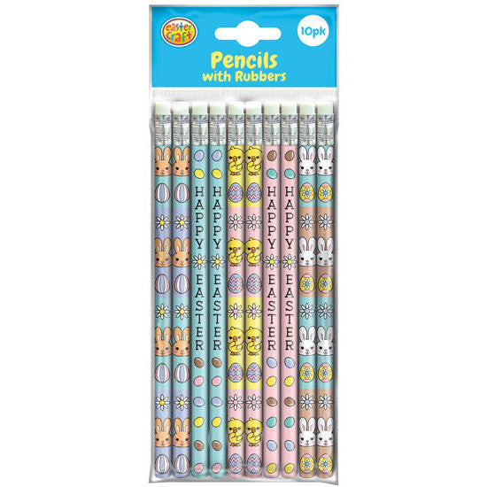Easter-Themed Pencils with Erasers 10pk – Craft Vault