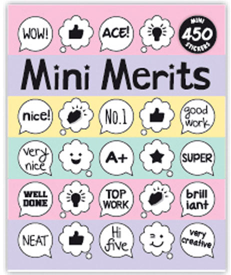 Mini Merits Sticker Book – 450 Stickers | Craft Vault