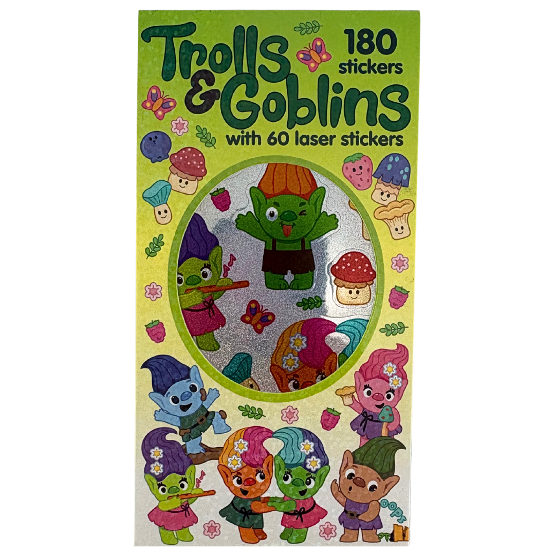 Sticker Books - Trolls & Goblins 180 Stickers – Craft Vault