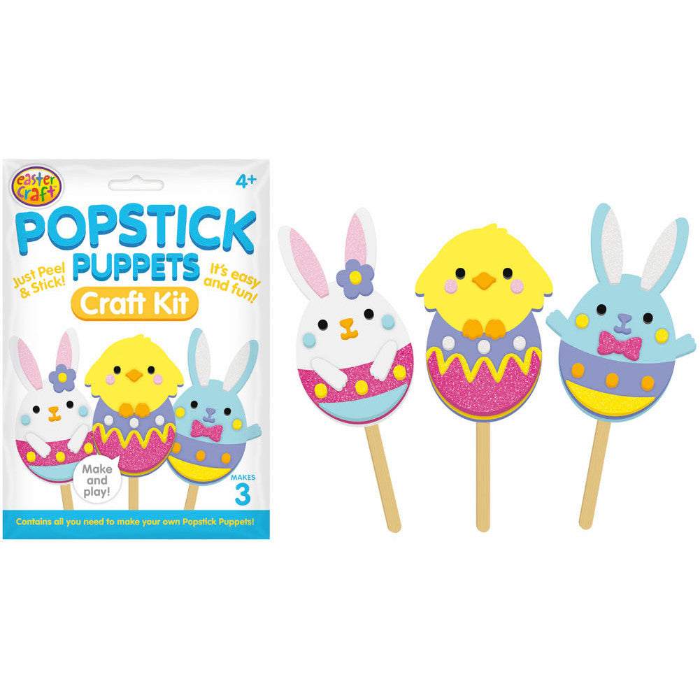 Foam Lollipop Easter Character Puppets Kit 3pk – Craft Vault