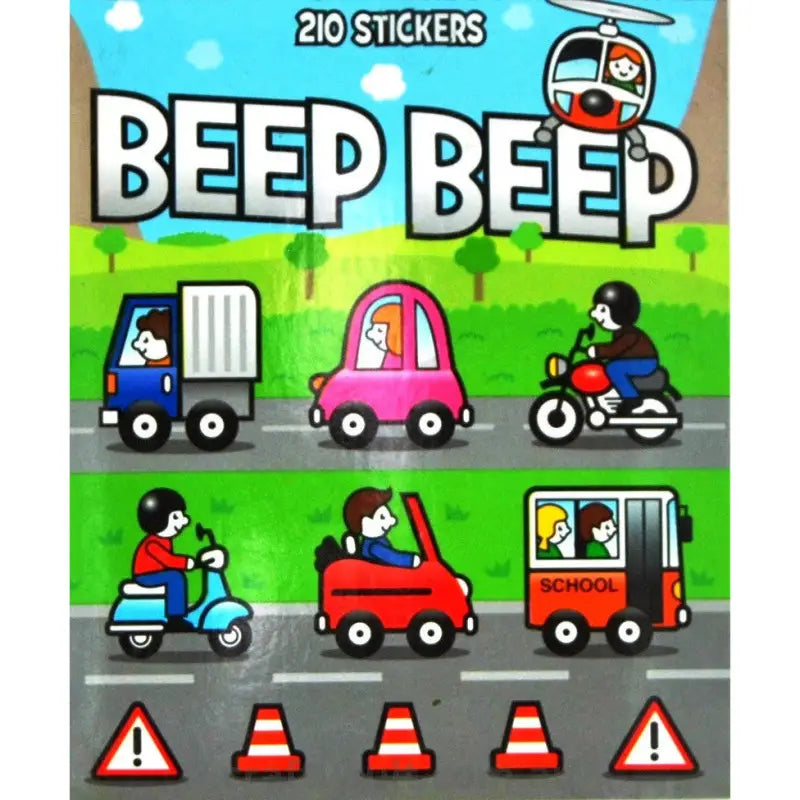 Sticker Books Beep Beep 210 Stickers – Craft Vault