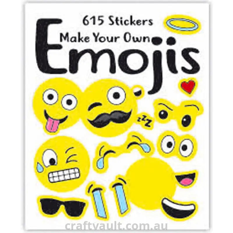 Sticker Books Emojis 615 Stickers Make Your Own – Craft Vault