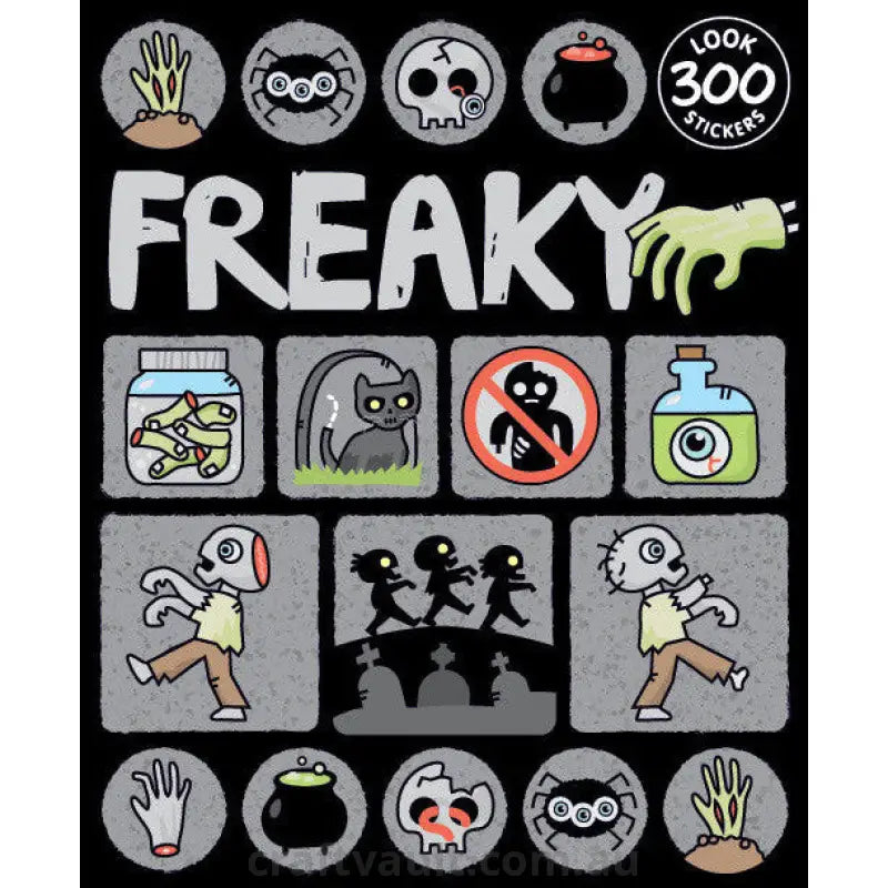Sticker Books Freaky 300 Stickers – Craft Vault