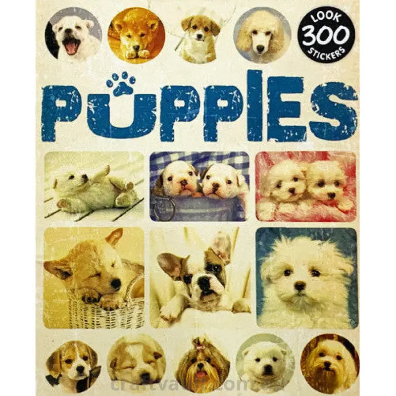 Sticker Books Puppies 300 Stickers – Craft Vault