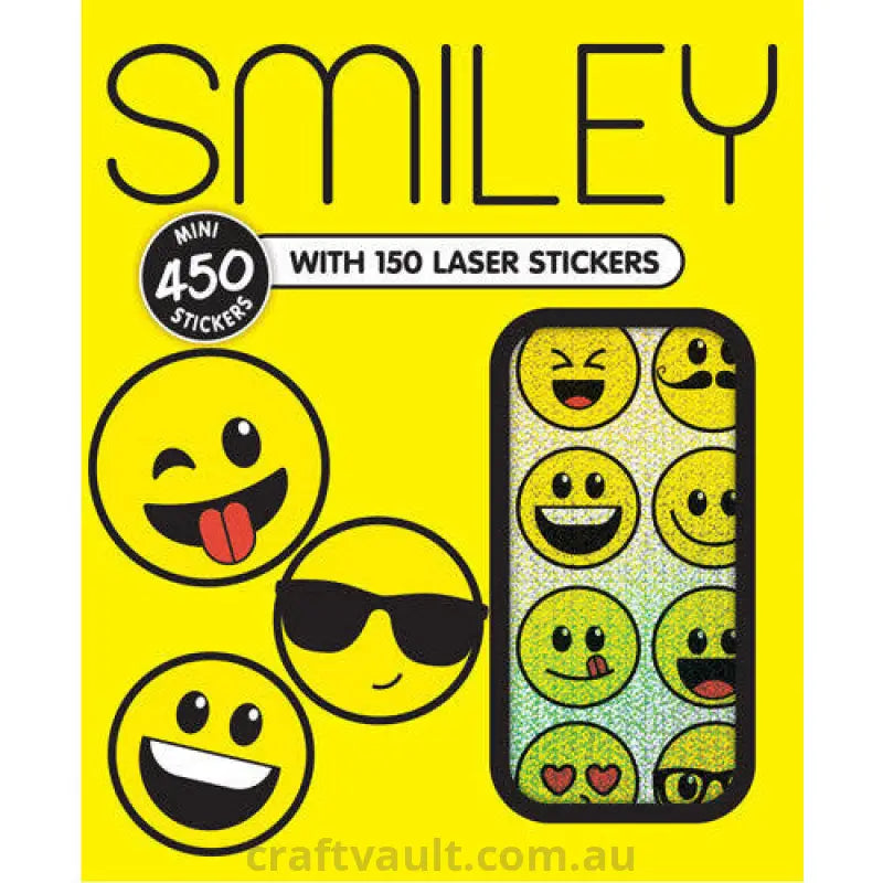 Sticker Books Smiley 300 Stickers & 150 Laser Stickers – Craft Vault