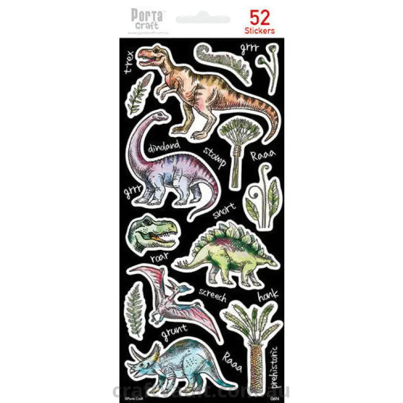 Sticker Sheets #006 Dinosaur – Craft Vault
