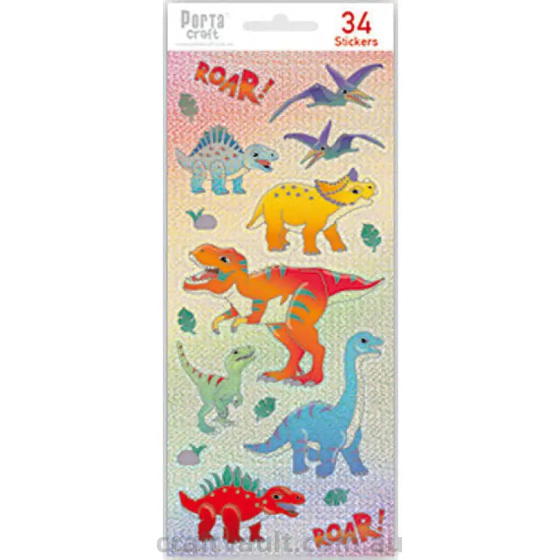 Sticker Sheets #6 Dinosaur – Craft Vault